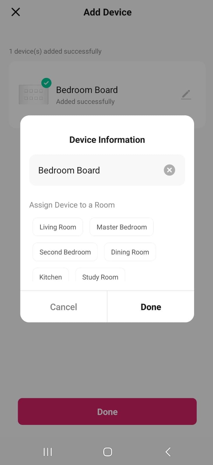 13. Type the desired name like "Bedroom switch" tap on "Save" then tap ...